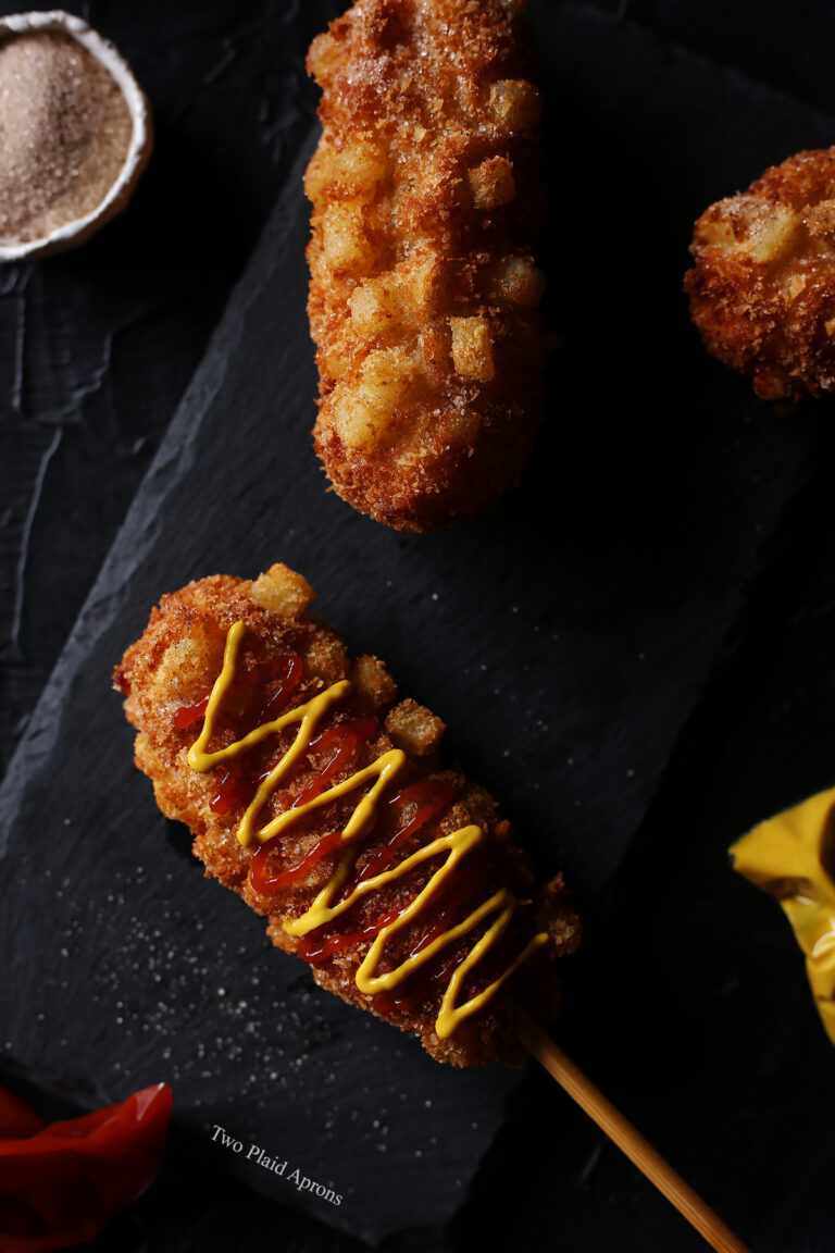 Korean French Fry Corn Dog | Two Plaid Aprons