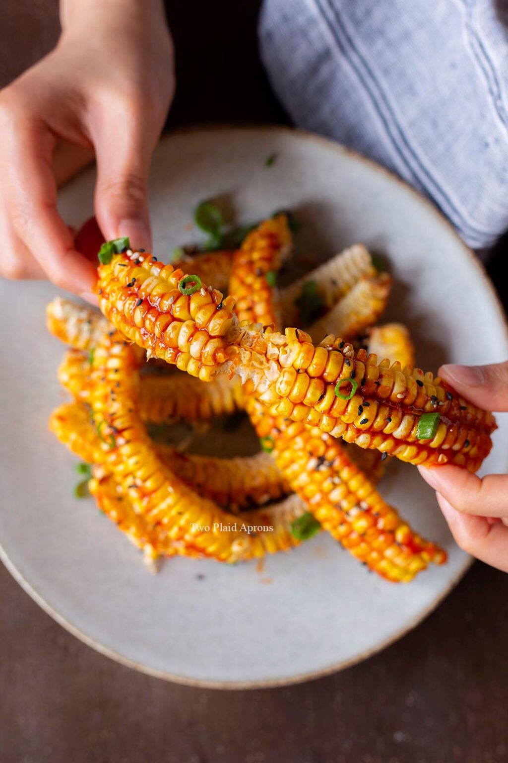 Korean Corn Ribs | Two Plaid Aprons