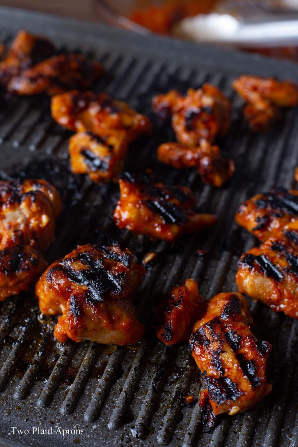 Spicy Korean BBQ Chicken Rice Bowl | Two Plaid Aprons