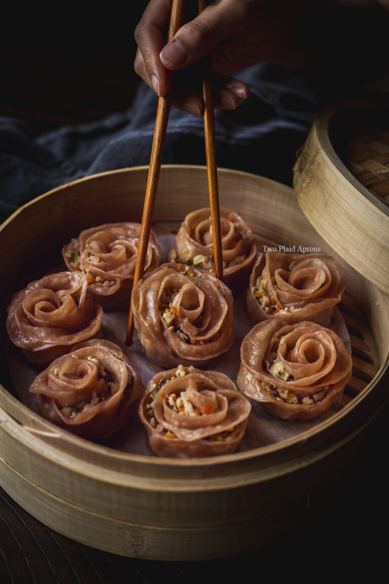 Rose Shaped Dumplings | Two Plaid Aprons