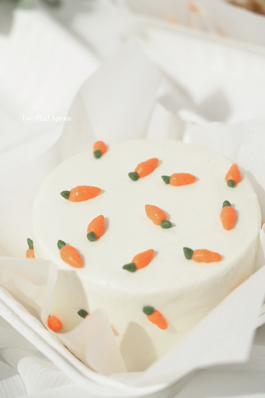 Lunch Box Cake (Mini Carrot Cake) | Two Plaid Aprons
