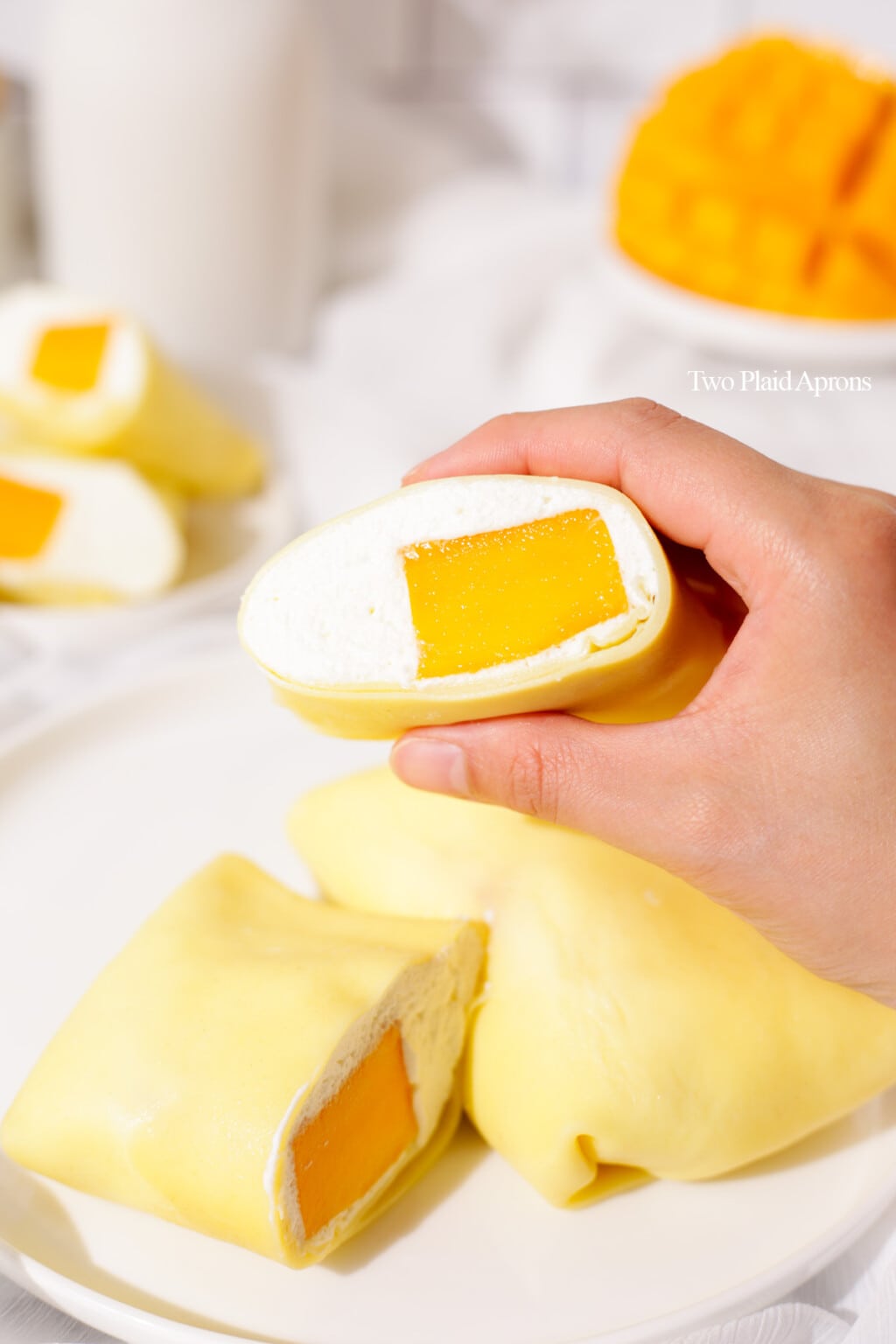 Hong Kong Mango Pancake | Two Plaid Aprons