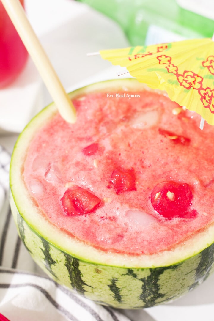 Watermelon Soju Recipe | Two Plaid Aprons