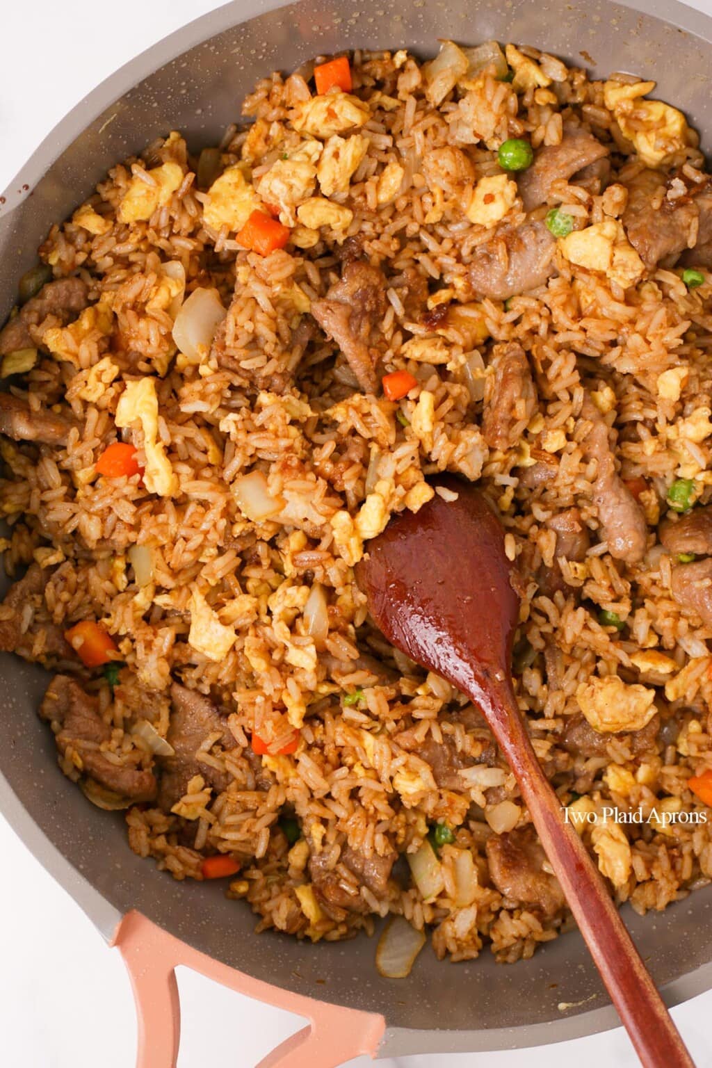 Sha Cha Beef Fried Rice | Two Plaid Aprons