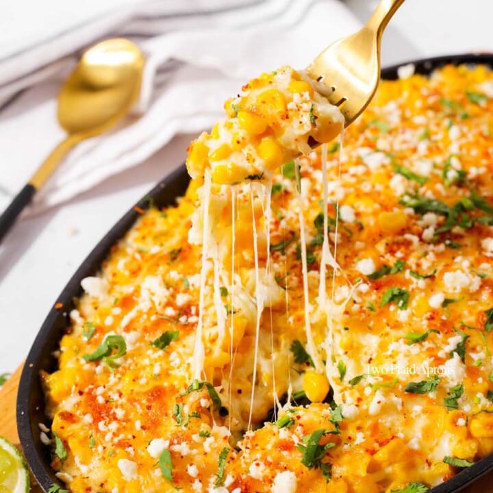 Elote-Style Korean Cheese Corn | Two Plaid Aprons