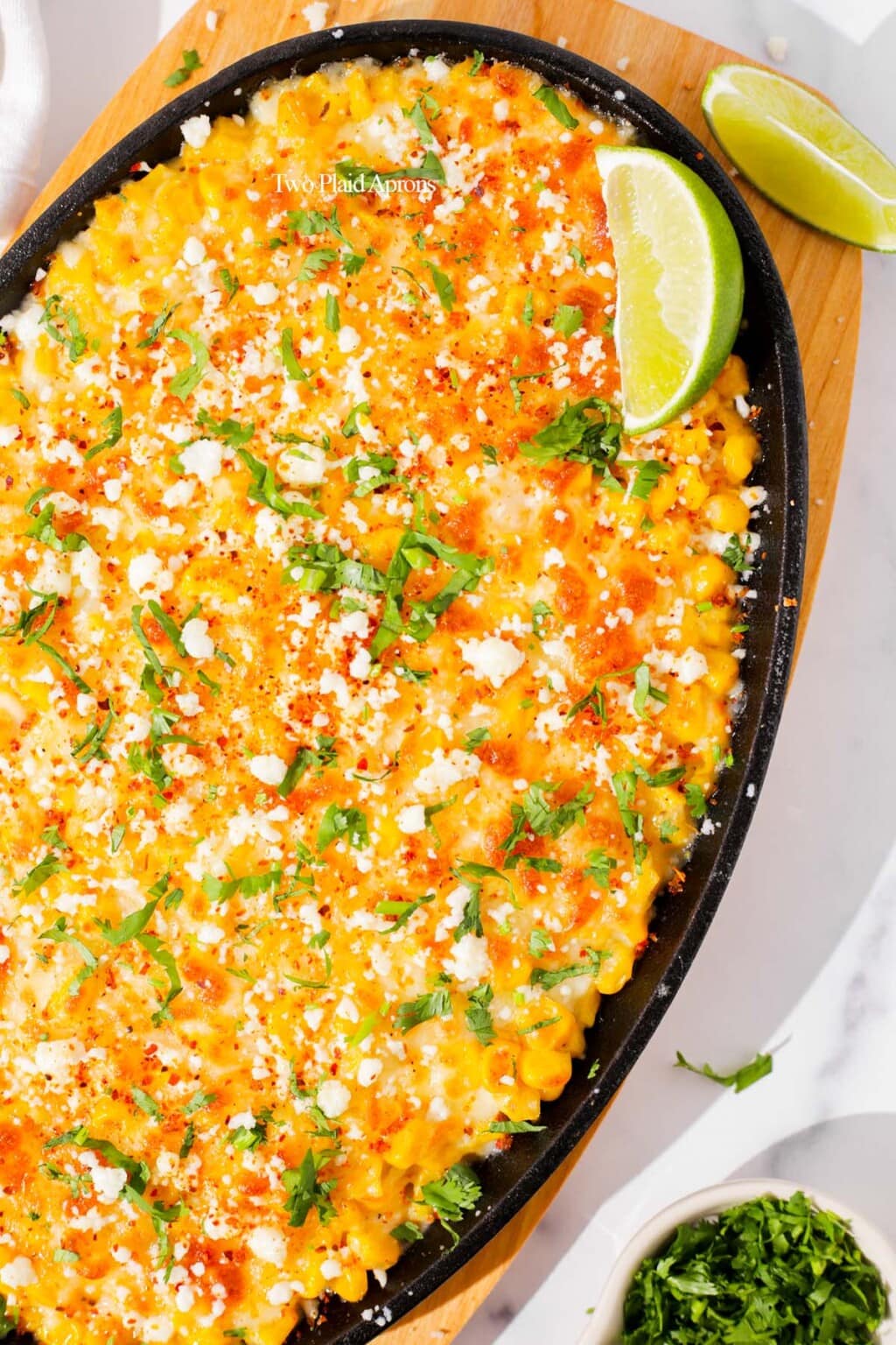 Elote-Style Korean Cheese Corn | Two Plaid Aprons