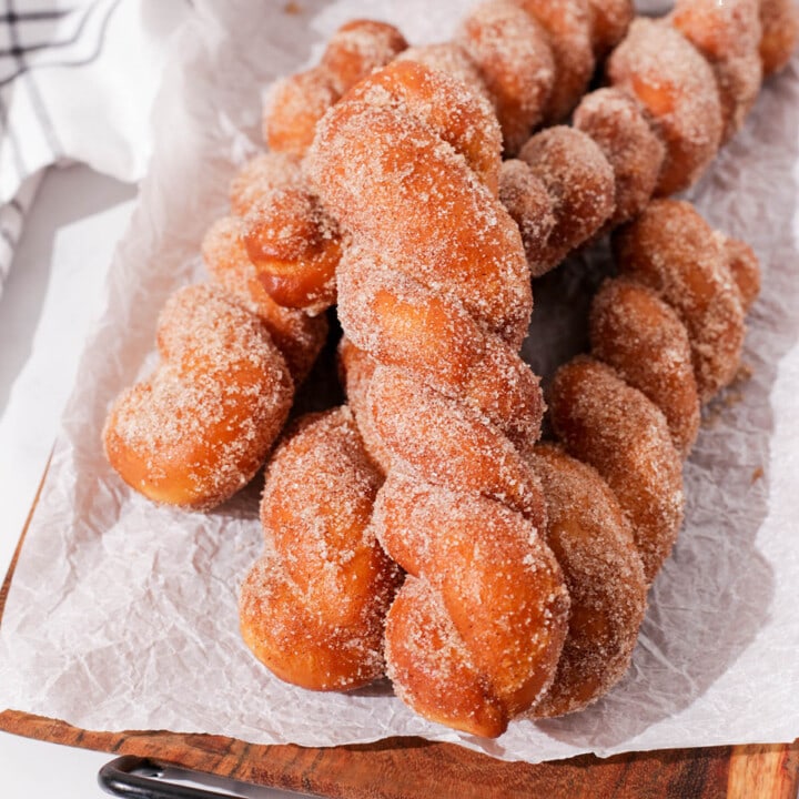 Korean Twisted Donuts (Kkwabaegi) | Two Plaid Aprons