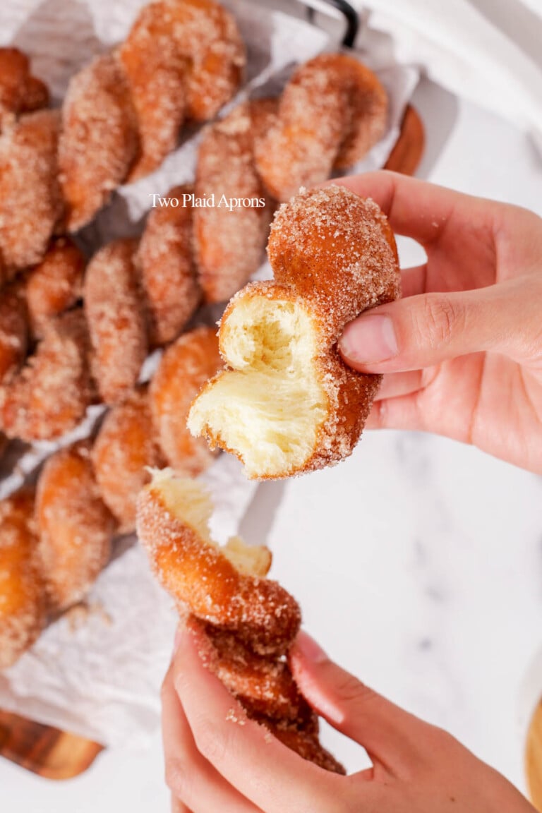 Korean Twisted Donuts (Kkwabaegi) | Two Plaid Aprons