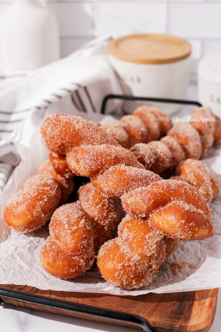 Korean Twisted Donuts (Kkwabaegi) | Two Plaid Aprons