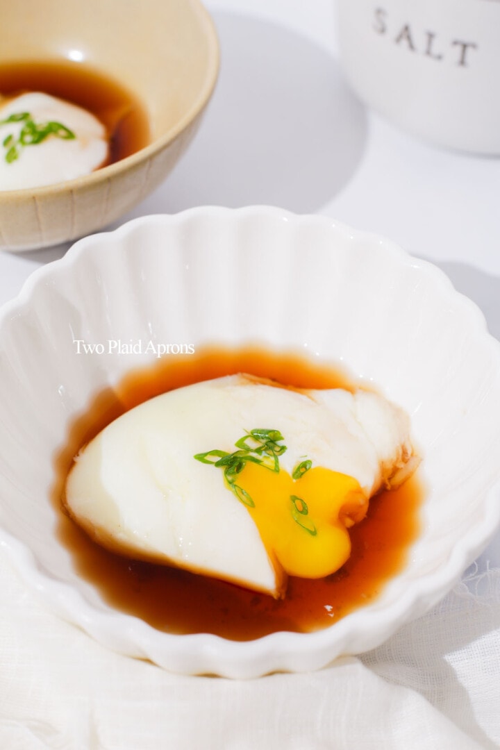 Onsen Tamago (Japanese Hot Spring Egg) | Two Plaid Aprons