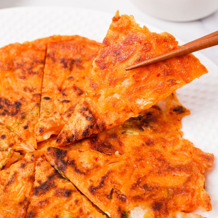 Kimchijeon (Kimchi Pancake) | Two Plaid Aprons