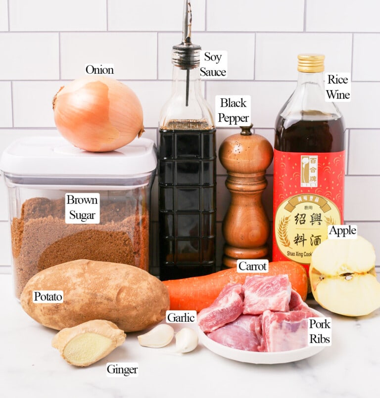 Dwaeji Galbijjim (Korean Braised Pork Ribs) | Two Plaid Aprons