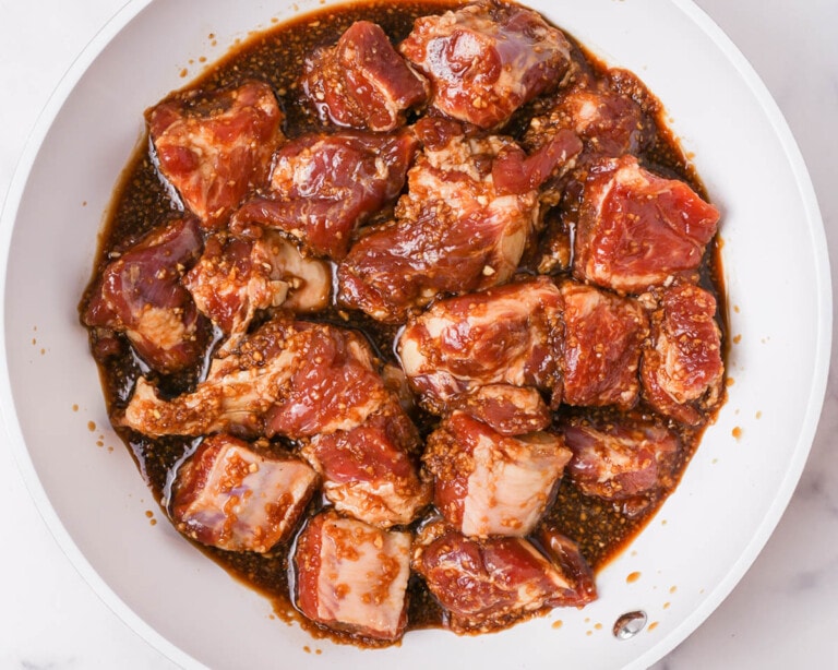 Dwaeji Galbijjim (Korean Braised Pork Ribs) | Two Plaid Aprons