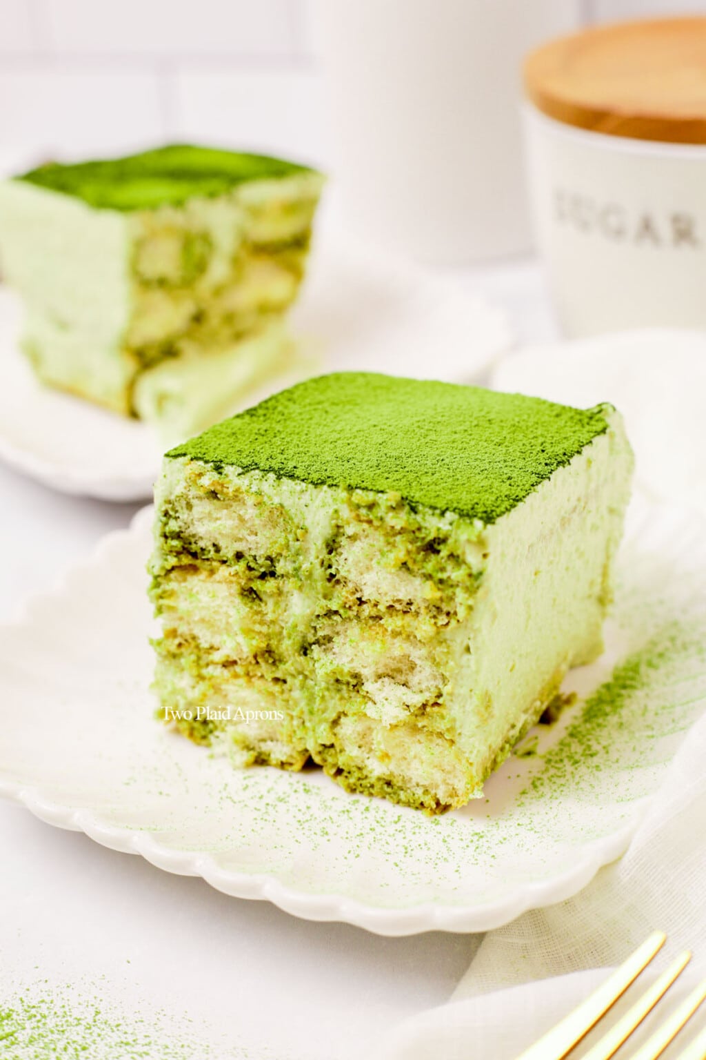 Matcha Tiramisu | Two Plaid Aprons