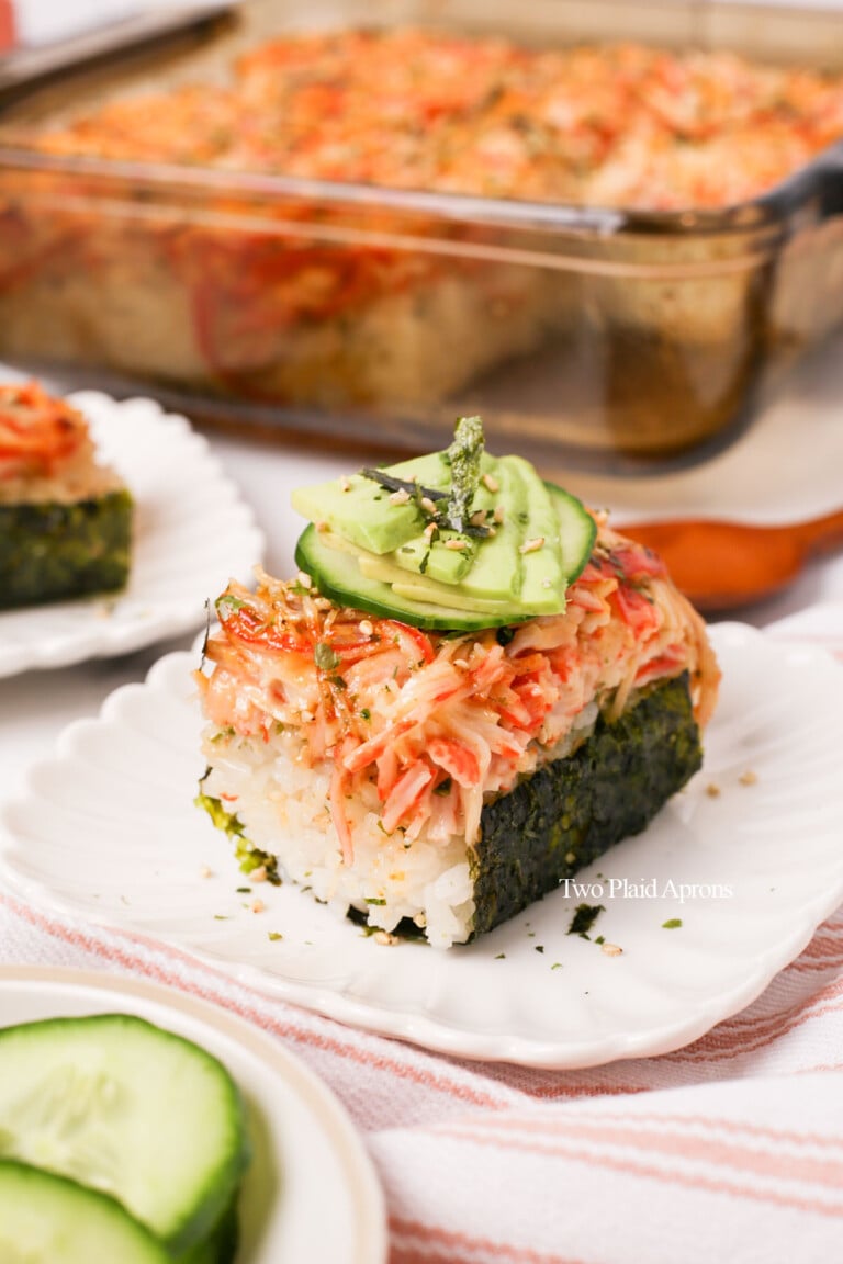 Sushi Bake | Two Plaid Aprons