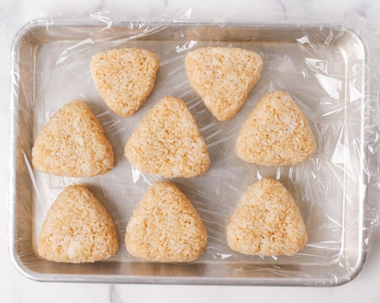 Yaki Onigiri (Grilled Rice Balls) | Two Plaid Aprons