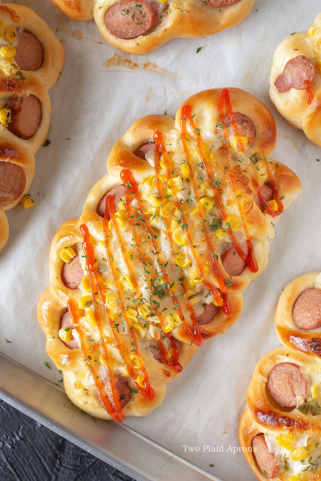 Korean Sausage Bread | Two Plaid Aprons