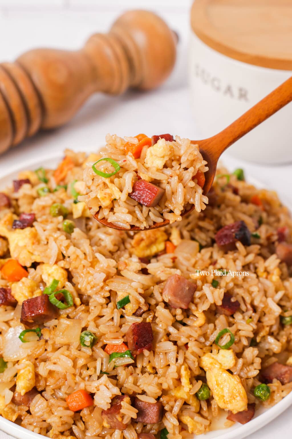 Pork Fried Rice | Two Plaid Aprons