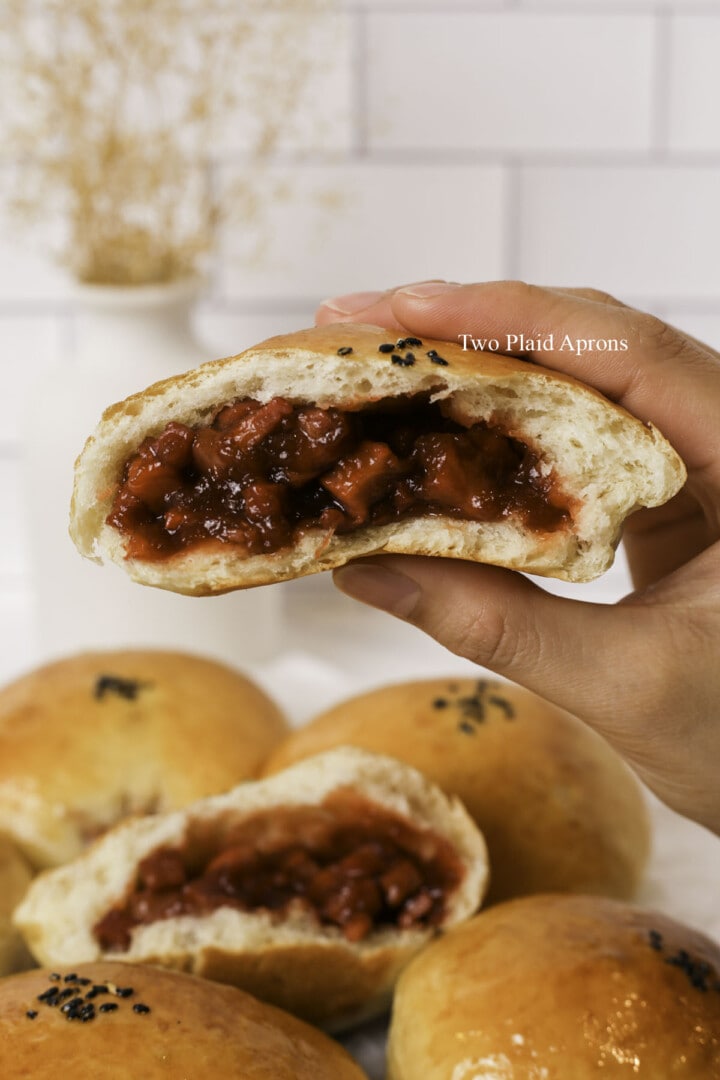 Baked Char Siu Bao | Two Plaid Aprons