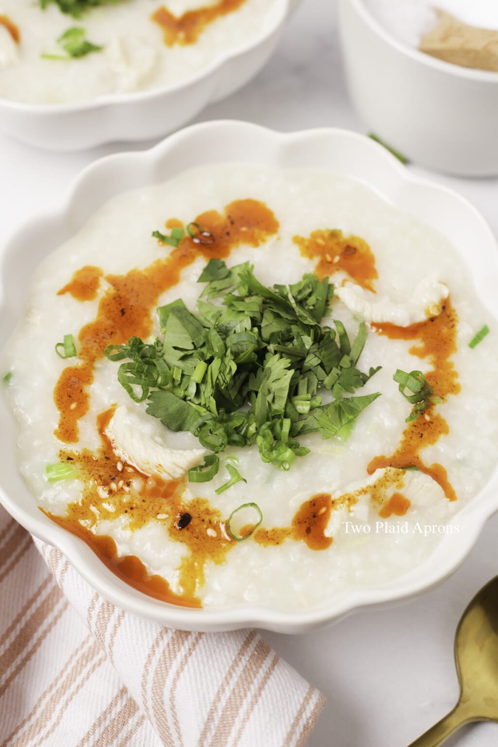 Chicken Congee | Two Plaid Aprons