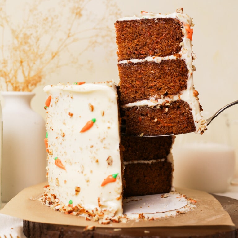 Lunch Box Cake (Mini Carrot Cake) | Two Plaid Aprons