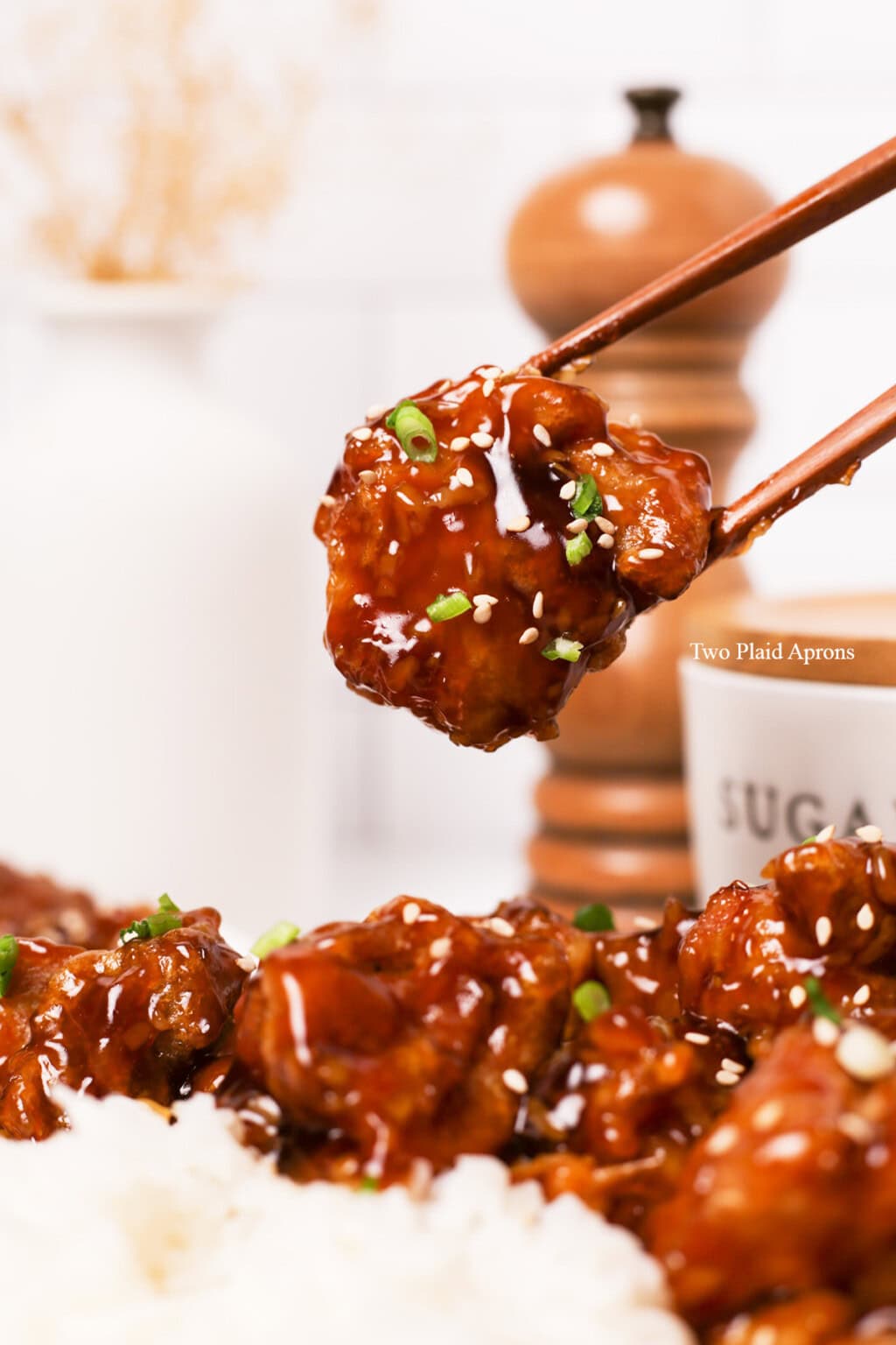 Bourbon Chicken | Two Plaid Aprons